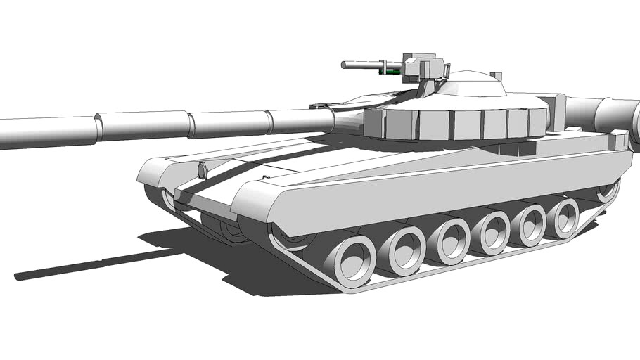 Tanque T80 3d model