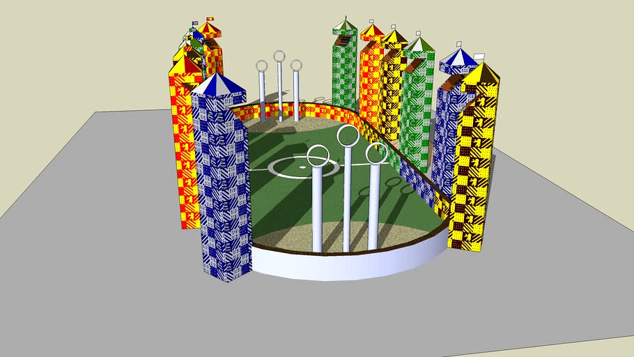 quidditch pitch 3d model