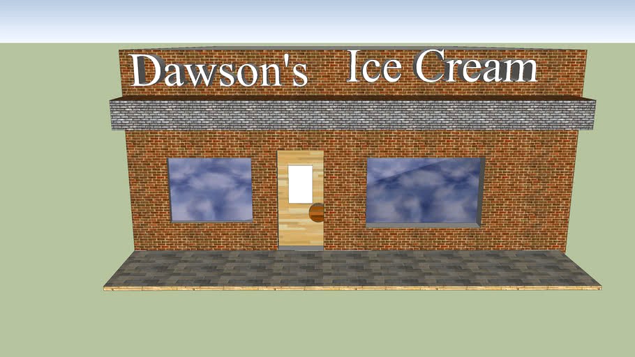 Dawson's ice cream 3d model