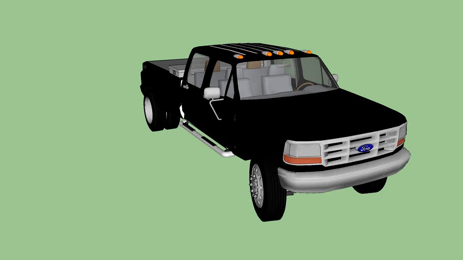1995 Ford F250 4x4 3d model