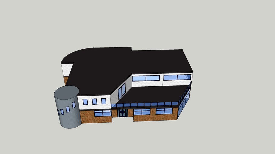 Modern mansion 3d model