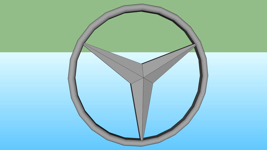 Mercedes-Benz logo 3d model