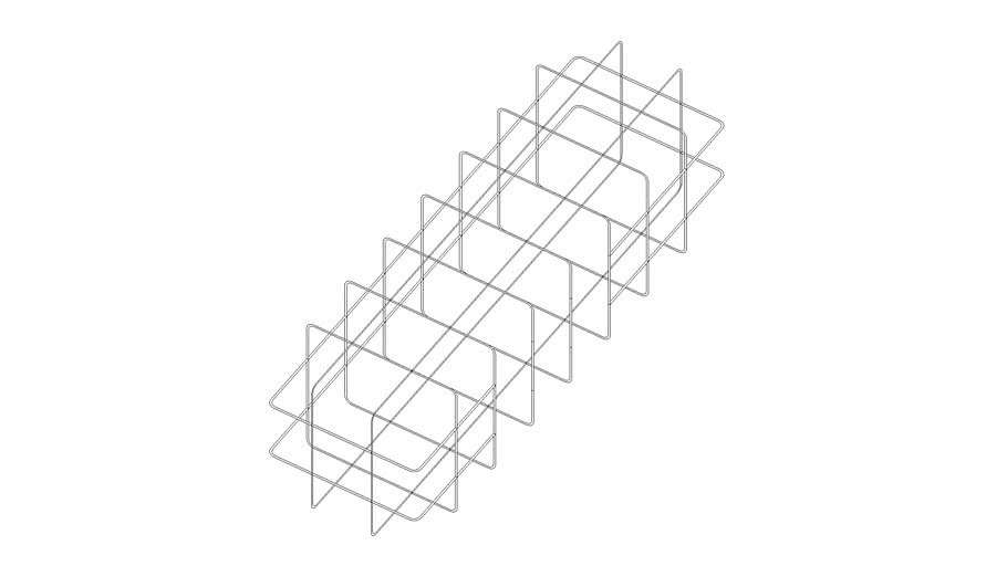 Capsule housing: structural frame 3d model
