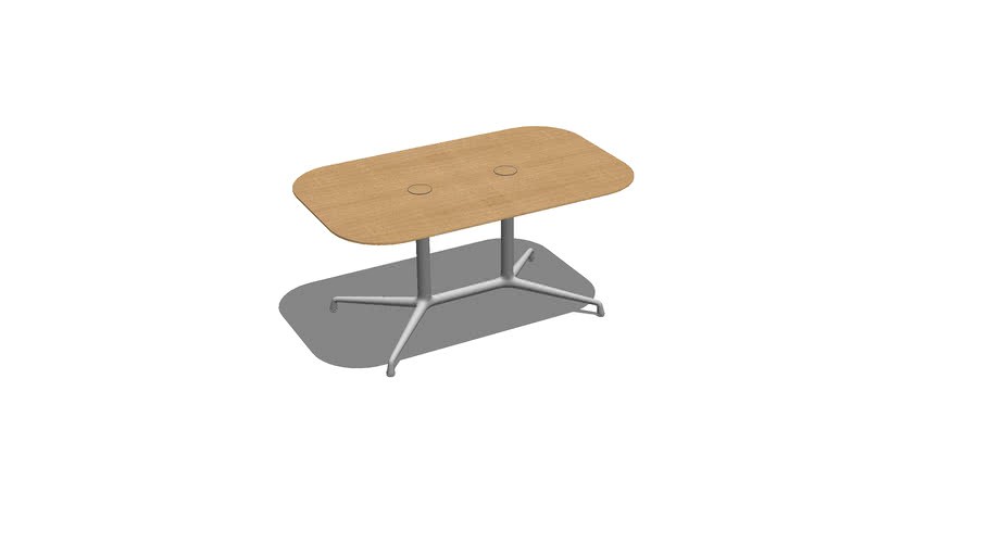 Coalesse, SW_1, Conference Table, Rectangle, Veneer, 30x60x28.5 3d model