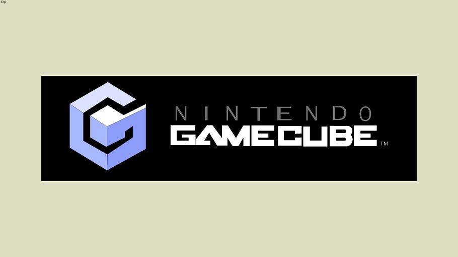 Gamecube Logo 3d model