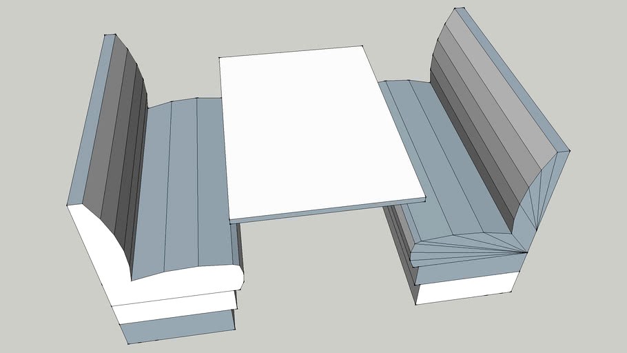 Seating, Restaurant Booth 3d model