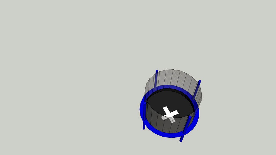first ever made trampoline 3d model