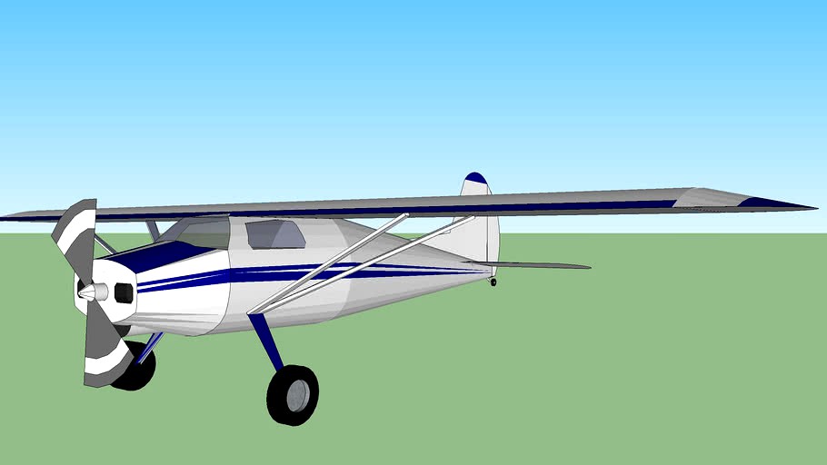 cessna 120 3d model