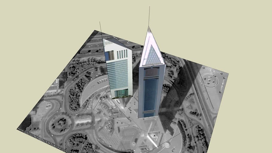 Emirates Towers 3d model