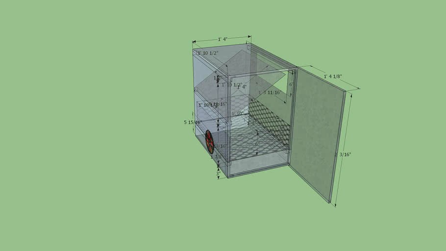 BBQ Smoker Box 3d model