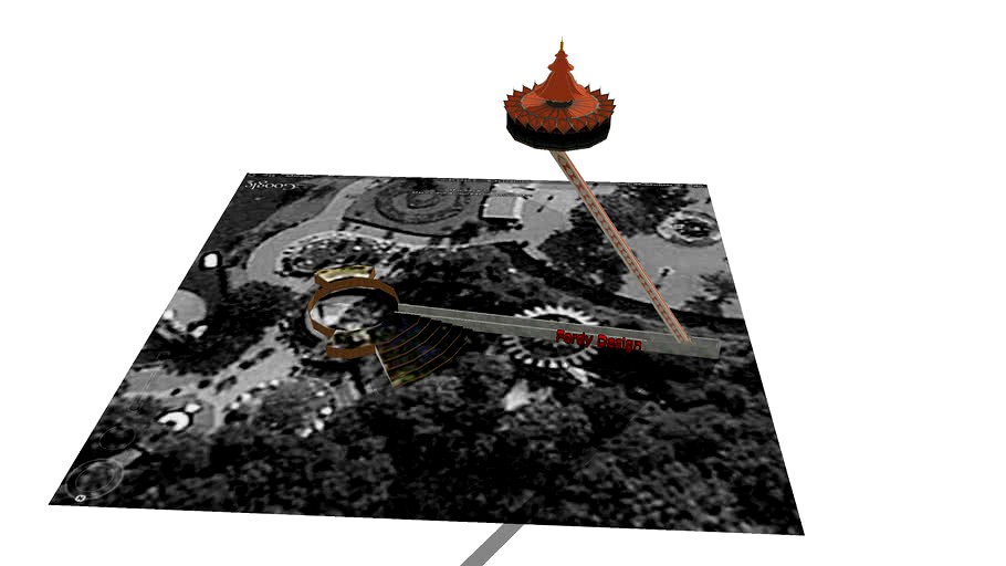 Pagode uit De Efteling 3d model