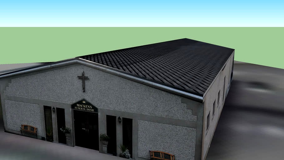 Mackens Funeral Home 3d model