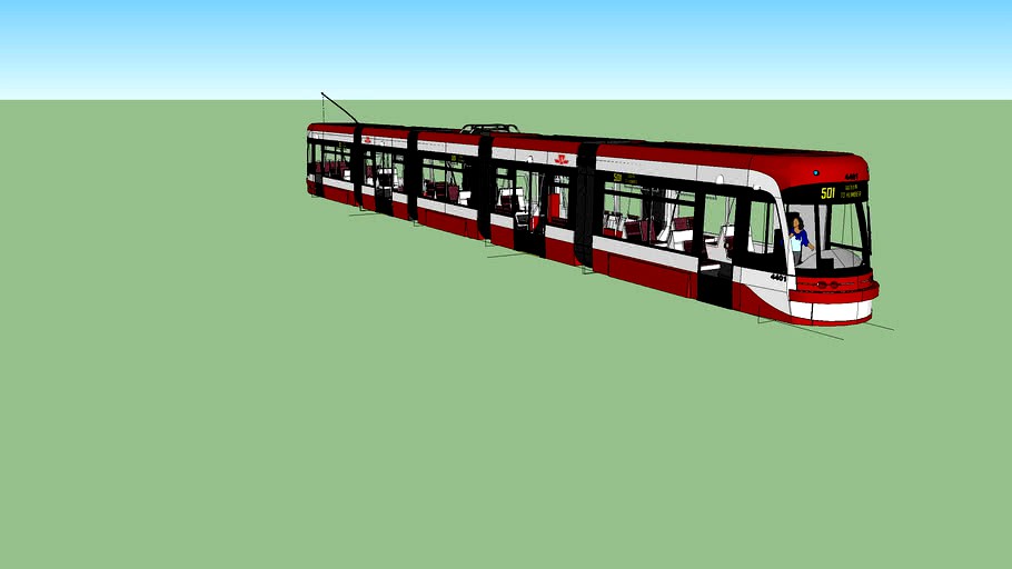 TTC new low-floor streetcar 3d model