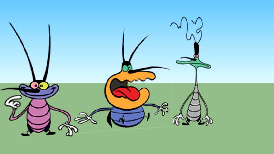 Oggy and the Cockroaches - The Cockroaches 3d model