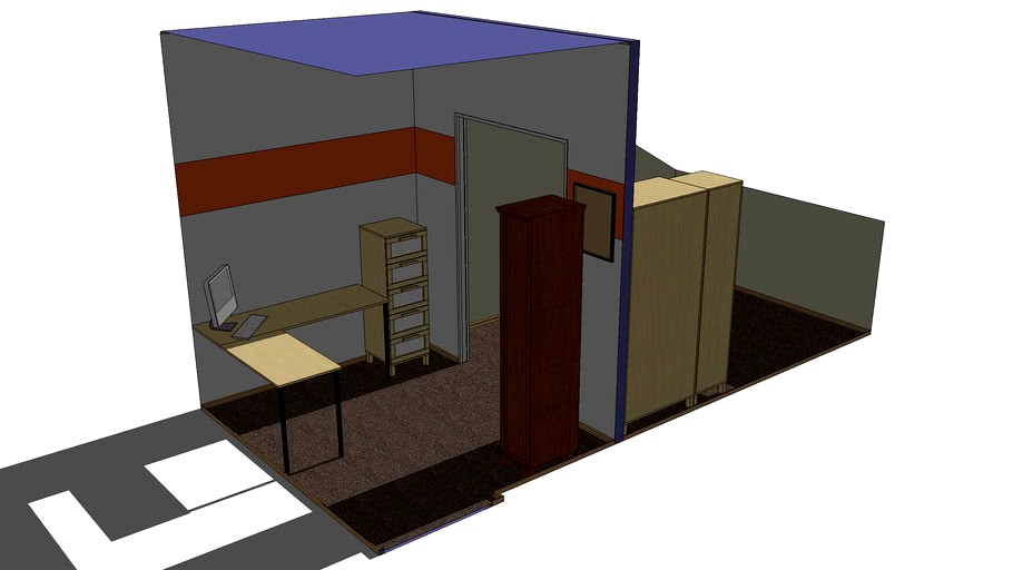 Work room 3d model