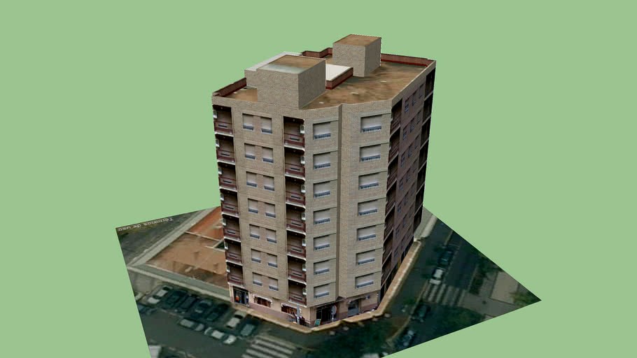 edificio torrente avenida 3d model