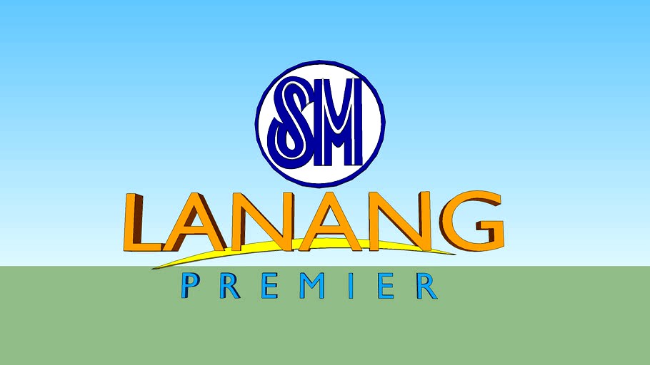 SM Lanang Premier logo 3d model