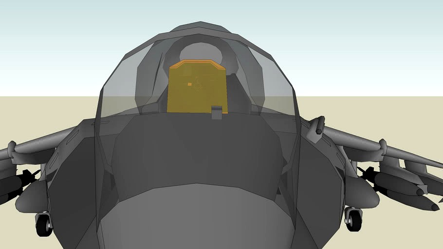 AV-8 (with HUD) 3d model