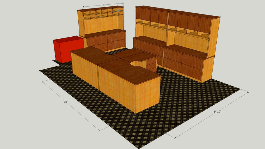 school front office 3d model