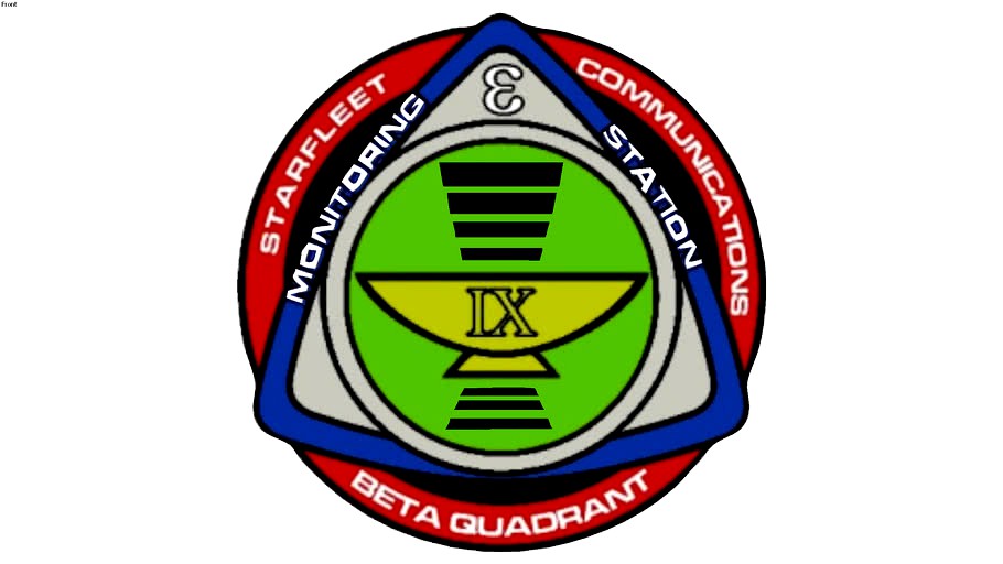 logo Star Trek Monitoring Station Epsilon IX 3d model