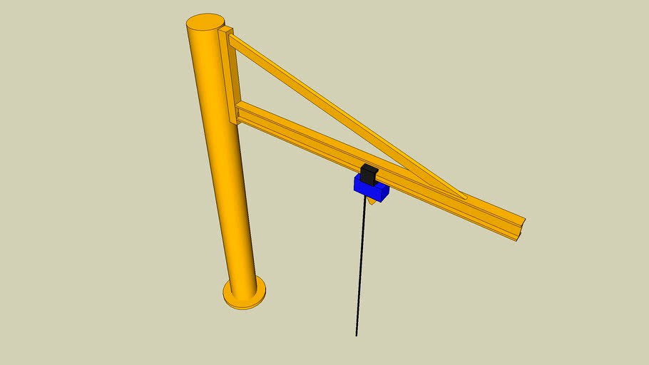 Potence de levage 3d model