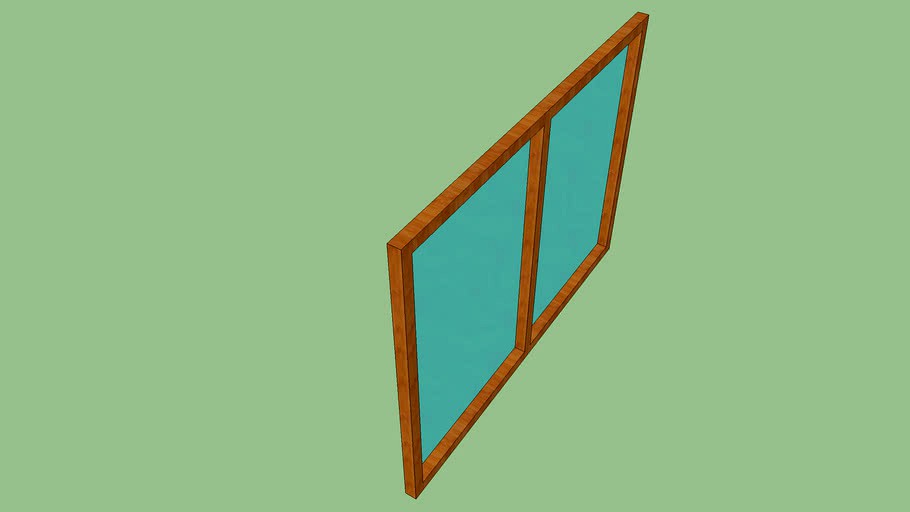 Double windows 3d model
