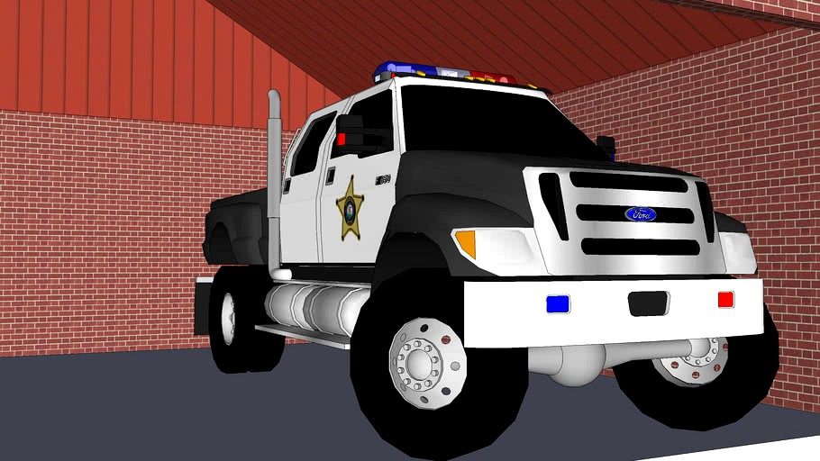 Ford F650 Police 3d model