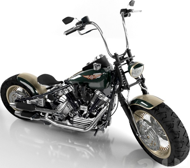 Harley Davidson Knucklehead 3d model