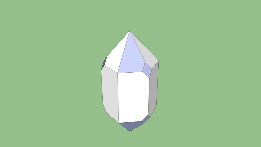 Quartz (with Trigonal Pyramids) 3d model