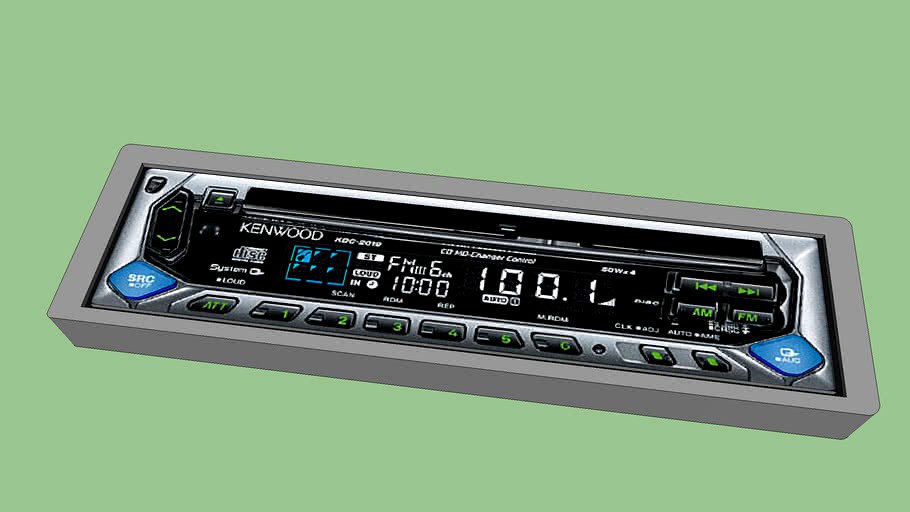 car stereo 3d model