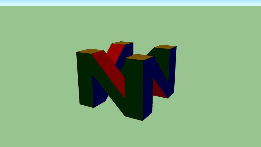 N64 symbol 3d model