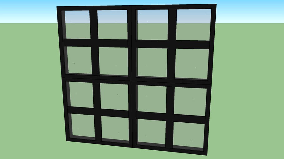 modern picture window 3d model