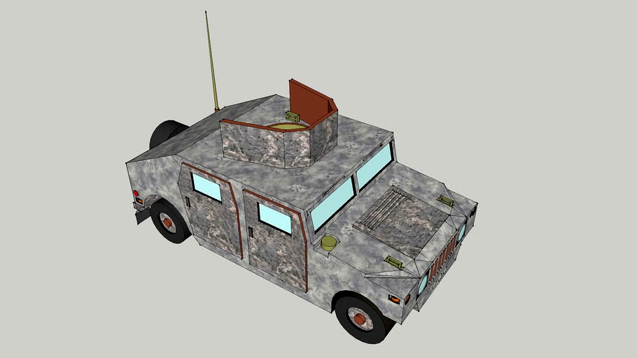 Military Hummer 3d model