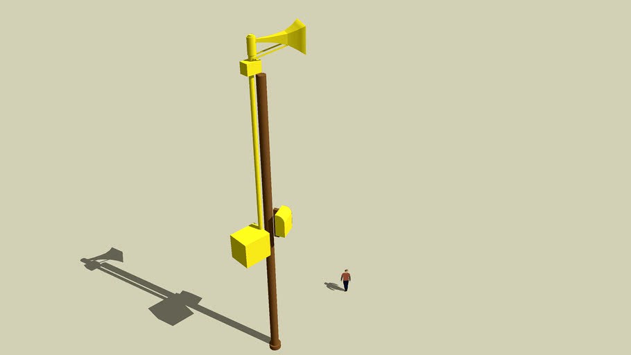 Federal Signal Thunderbolt siren 3d model