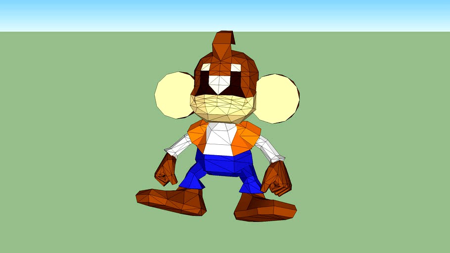 aiai sonic riders(custom) 3d model