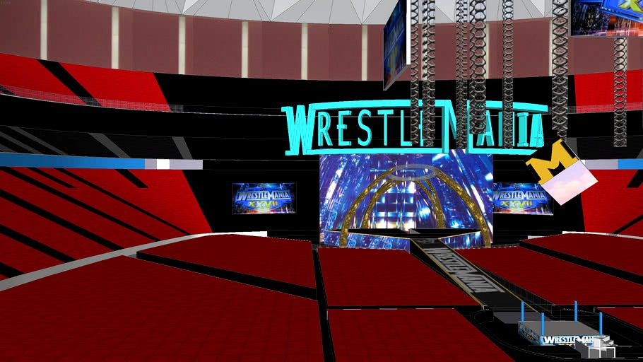 Wrestlemania XXVII stage 3d model
