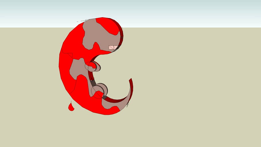 its the baby alien aka chestburster 3d model