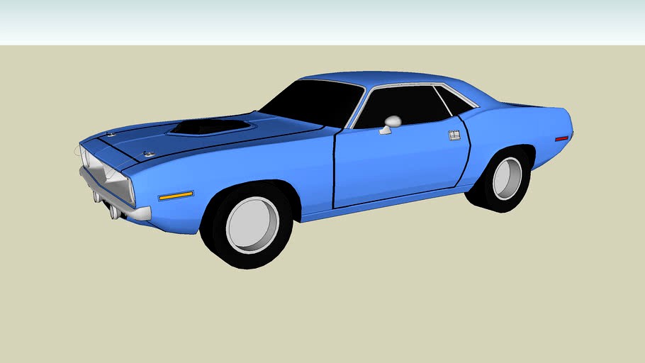 1970 'Cuda -- Original model by mirza 3d