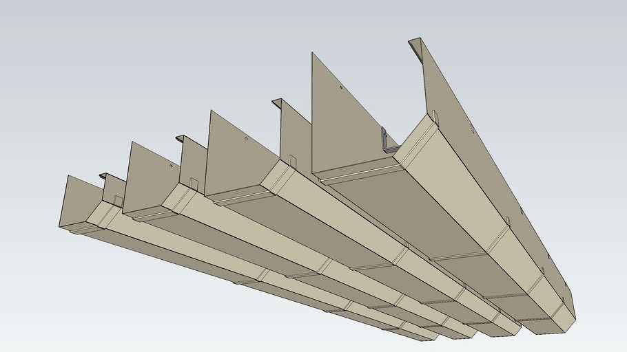 Industrial Series Gutter Profile G2 3d model