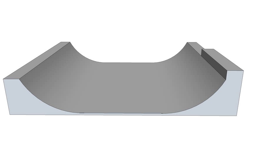 halfpipe 3d model