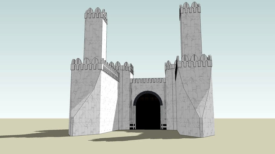 Minas Tirith Great Gate 3d model