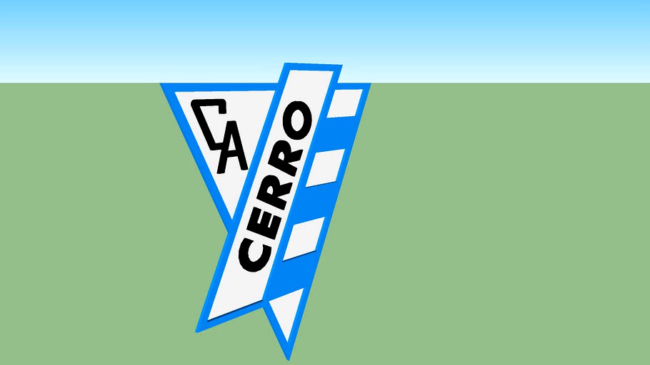 Escudo del Club Atlético Cerro 3d model