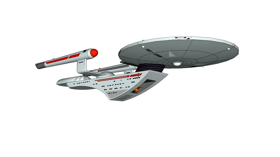 EXCELSIOR CLASS SHIP IN TOS STYLE: THE USS EXPEDIENT NX-1999 3d model