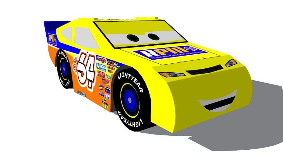 RPM #64 from Disney Pixars Cars 3d model