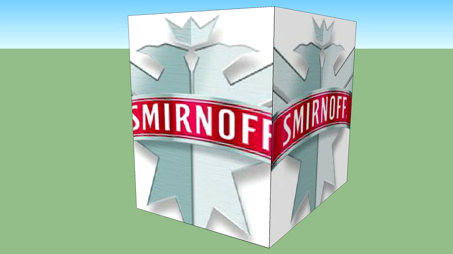 Smirnoff Vodka 750 ml Case 3d model