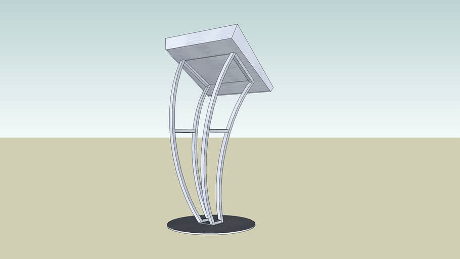 Deco Frame Lectern 3d model