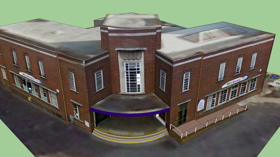 Letchworth Garden City Library 3d model