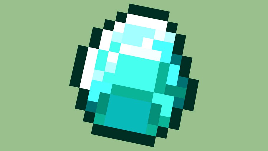 Minecraft Diamond 3d model