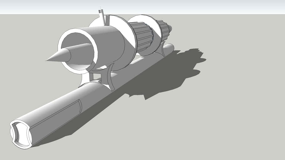 CYLINDER SHAPE -Lazer GUN 3d model