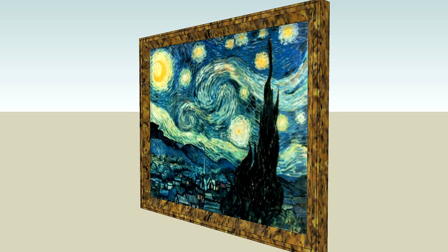 Van Gogh's Starry Night 3d model